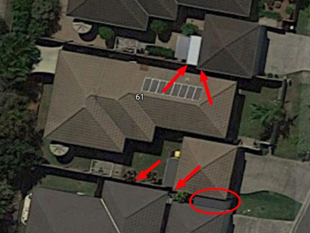 Buildings over boundaries and affect on a property resale